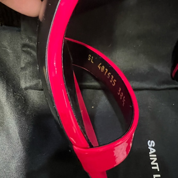 Saint Laurent | Shoes | Neon Pink Ysl Heels | Poshmark